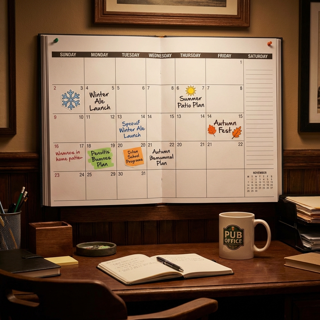 Pub Events Calendar: What to Run Each Month